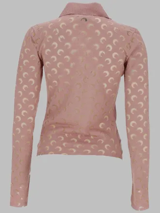Marine Serre Moon Cardigan - Pink