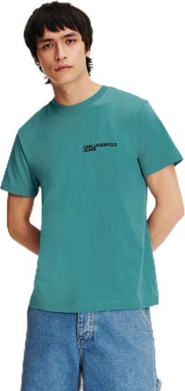 Karl Lagerfeld SLIM FIT KURZARM T-Shirt, BLAU, M