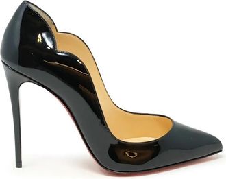 Christian Louboutin Hohe Schuhe - 1190911 Bk01 Black Patent Hot 100 Pumps - Gr. 36,5 (EU) - in Grau - f&uuml;r Damen