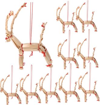 Aboofan Weihnachtsbaum Dekoration Hängende Ornamente Rustikale Rentier Anhänger Für Die Festliche Weihnachtsfeier Und Party Dekoration