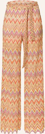 Ana Alcazar Marlenehose Mit Glitzergarn orange