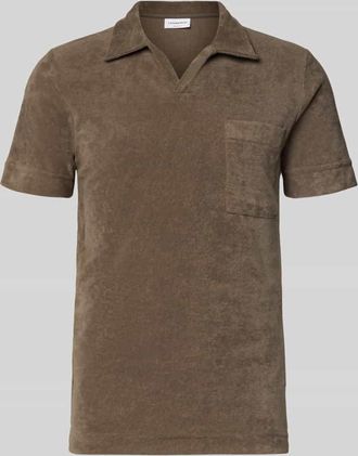 Lindbergh Relaxed Fit Poloshirt mit V-Ausschnitt