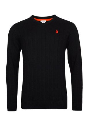U.S.Polo Association Strickpullover Strickpullover Pullover V-Neck (1-tlg)