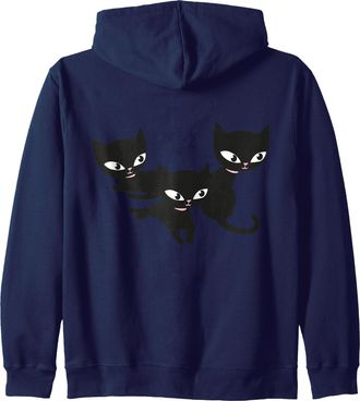 Pussy Deluxe Three Cats Kapuzenjacke