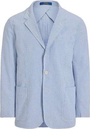 Ralph Lauren Leichtes Seersucker-Sakko Polo Soft mit Streifen, Modern-Fit in