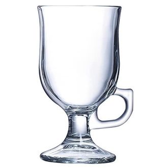 Arcoroc 37684 Irish Coffee Lot de 6 Verres à Anse Verre Transparent 250 ML