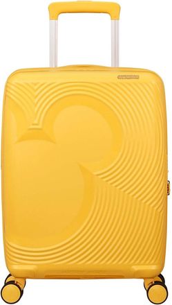American Tourister Mickey Magic - Handgep&auml;ck Koffer 55 x 40 x 20/23 cm - Hartschalen Kabinentrolley f&uuml;r Ryanair, EasyJet & die meisten Airlines, 37/44 L, Gelb (Mickey Fl