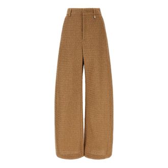 Giuseppe Di Morabito Femme, Pantalons, Beige, Taille: 34 FR Pantalon Effet Raphia Tress&eacute;