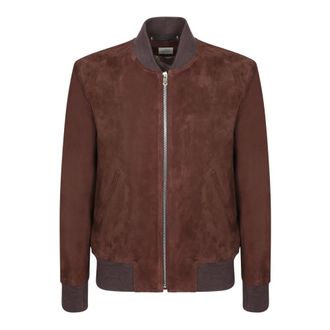 Paul Smith Homme, Vestes, Brun, Taille: L Bomber en daim marron