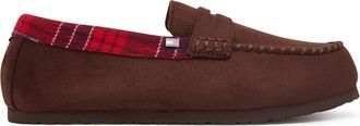 Tommy Hilfiger Hausschuhe Tommy Hilfiger Hilfiger Check Driver House Shoe FM0FM06013 Dunkelbraun
