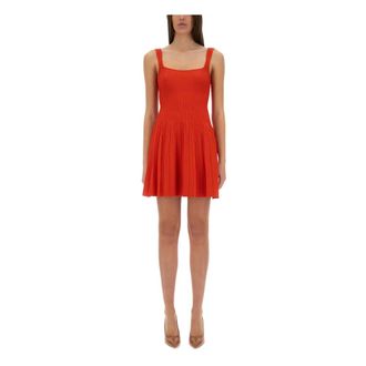 Staud Staud, Femme, Robes, Rouge, Taille: 36 FR Ellison Mini Dress