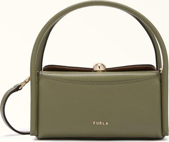 Furla Nicole Boston-tasche Avocado Gr&uuml;n Night-kalbsleder + Sidney-kalbsleder Damen