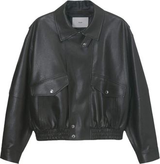 Dunst Femme, Vestes, Noir, Taille: 44 FR Blouson Court en Cuir Synth&eacute;tique