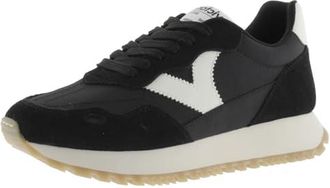 Victoria Basket Basse Viento Nylon & Pièces Colorées & en Croûte De Cuir en Contraste & Semelle Crantée 1157107 pour Femme Negro 38