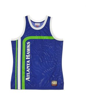 Mitchell & Ness Homme, Sport, Bleu, Taille: L D&eacute;bardeur d&eacute;quipe de basket-ball NBA vintage