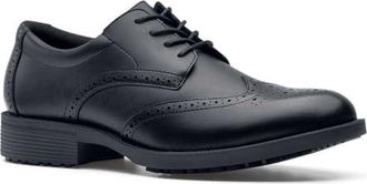 Shoes For Crews Chaussures habillées pour homme avec dessus en cuir Executive Wingtip III, Noir, 44 EU