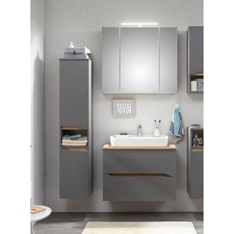 PELIPAL home24 Badezimmerset VII 3-teilig 102 x 44cm Grau