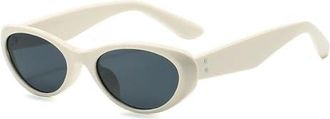 Generic Lunettes De Soleil For Femmes &Agrave; Petite Monture, Id&eacute;ales For Les D&eacute;placements Quotidiens Et Vacances(White)
