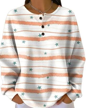 Generic Automne et hiver Nouveau r&eacute;tro impression num&eacute;rique 3D trois boutons col montant polo pull femme robe-Waffle-C, 8, 4XL