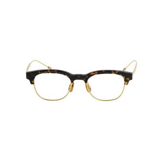 Thom Browne Lunettes optiques carr&eacute;es &agrave; barre sup&eacute;rieure - unisex - Accessoires - Brun - Taille: 49 MM