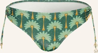 Watercult Watercult Basic-Bikini-Hose Tropical Muse Mit Glitzergarn gruen