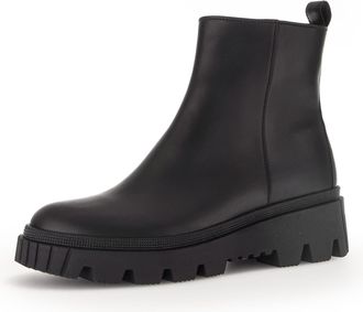 Gabor Damen Biker Boots, Frauen Stiefeletten,Wechselfußbett,Best Fitting,Winterschuhe,warm,gefüttert,Stiefel,schwarz (schwarz),37.5 EU / 4.5 UK