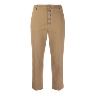 Dondup Braune Stretch-Baumwollhose - - Trousers - Damen - Braun - W32