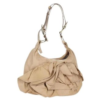 Saint Laurent Sac &agrave; bandouli&egrave;re vintage Pre-owned - Femme - Pre-owned - Beige - Taille: ONE Size
