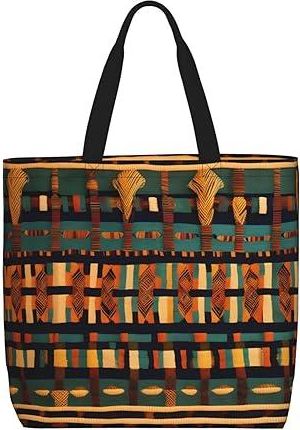 Generic Tissage Classique Africain Sac A Main Femme Imperm&eacute;able Sacs De Courses D&eacute;contract&eacute; Sac Cabas Pour Travail Gym Shopping