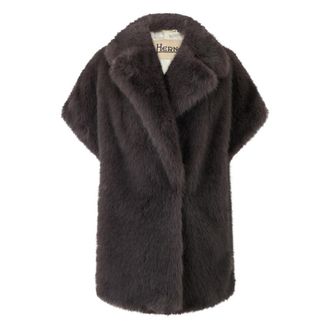 Herno Weste mit langhaarigem Kunstfell - - Jackets - Damen - Braun - XS