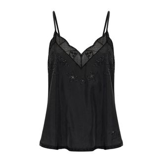Zadig&Voltaire Christy Seiden-Camisole - - Tops - Damen - Schwarzk - L