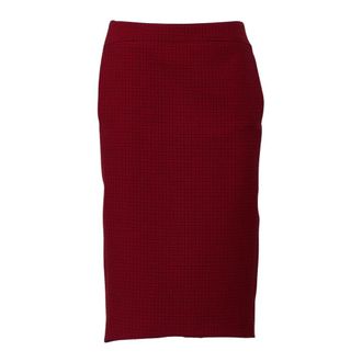 N&deg;21 Karierter Midi-Bleistiftrock - - Skirts - Damen - Rot - 2XS