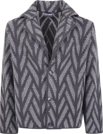 Emporio Armani Bomberjacke - - Knitwear - Herren - Grau - M