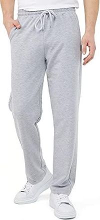 Comeor Pantalon de Jogging Pantalon de Survêtement en Coton pour Homme - Pantalon de Sport Long pour Homme - Joggers (Gris Clair 3XL)