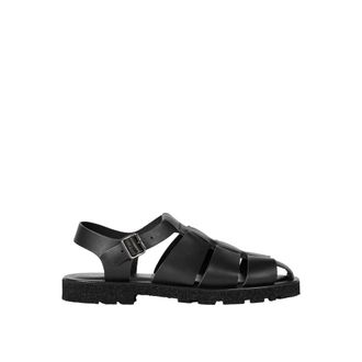 Paul Smith Homme, Chaussures, Noir, Taille: 40 EU Sandales de pêcheur noires avec semelle Union Jack