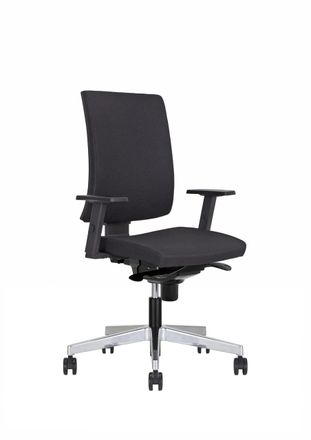 Nowy Styl Navigo Ergonomischer Bürostuhl mit Armlehnen, Sitzhöhenverstellung, schwarz