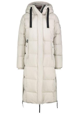 Sublevel Steppjacke Damen Mantel Winterjacke Jacke extra lang geschnitten mit Kapuze