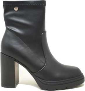 Isteria Bottines à talon haut 607 noires pour femme, Noir, 37 EU