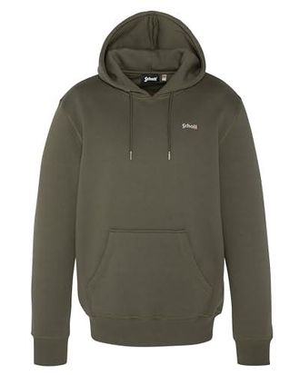 Schott NYC Homme Swcasual2 Hooded Sweatshirt, Vert, XXL EU