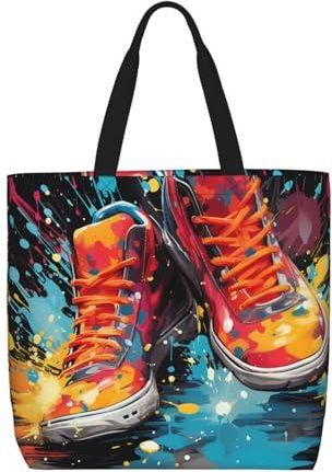 Generic Chaussures Teintes Sac A Main Femme Grand Tote Bag D&eacute;contract&eacute; Sac Fourre Tout Pour Travail Shopping Quotidienne