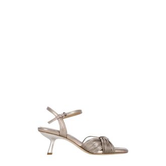 Ash Ash, Femme, Chaussures, Beige, Taille: 36 EU Cuir Dor&eacute; Bout Carr&eacute; Bride Cheville
