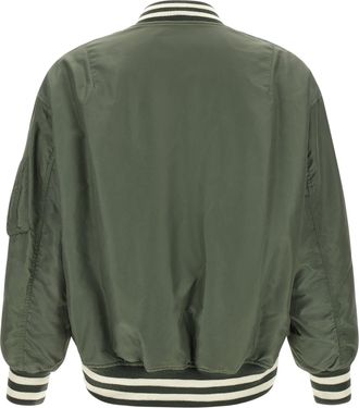 Comme Des Gar&ccedil;ons Bicolor Nylon Bomber Jacket - Green