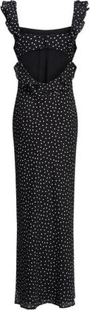 Topshop Robe longue imprim&eacute;e &agrave; pois Tsmana