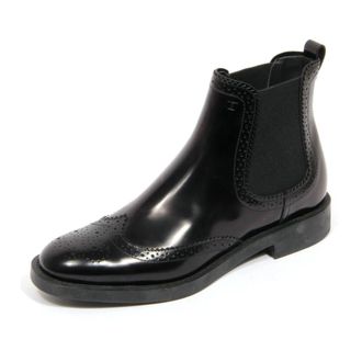 Tod's Beatles Chelsea Stiefel Elastisch Schwarz - - Shoes - Damen - Schwarzk - 36 EU