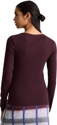 Marc O'Polo Denim Langarmshirt aus softem Ripp-Jersey