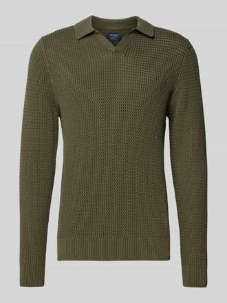 Mc Neal Strickpullover mit gerippten Abschl&uuml;ssen