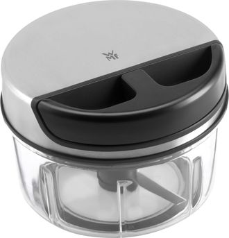 WMF Multi-Zerkleiner 650ml, manuell mit Seilzug, Kunststoff-Mixbehälter, ergonomischer Griff, Gemüseschneider ideal für Gemüse, Zwiebeln, Knoblauch, Nüsse