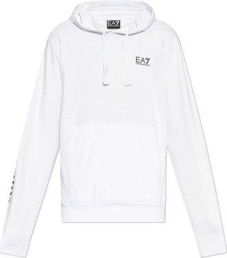 Emporio Armani Emporio Armani Ea7, Homme, Sweatshirts et sweats &agrave; capuche, Blanc, Taille: XL SweaT-shirt avec Logo
