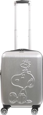 Ful Peanuts Snoopy und Woodstock Hartschalenkoffer mit Rollen, 55,9 cm, Silber, Medium, Peanuts Snoopy und Woodstock Hartschalenkoffer mit Rollen, 55,9 cm