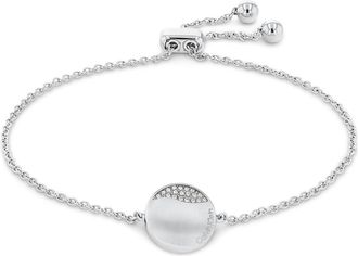 Calvin Klein Gliederarmband für Damen Kollektion MINIMAL CIRCULAR mit Kristallen - 35000134
